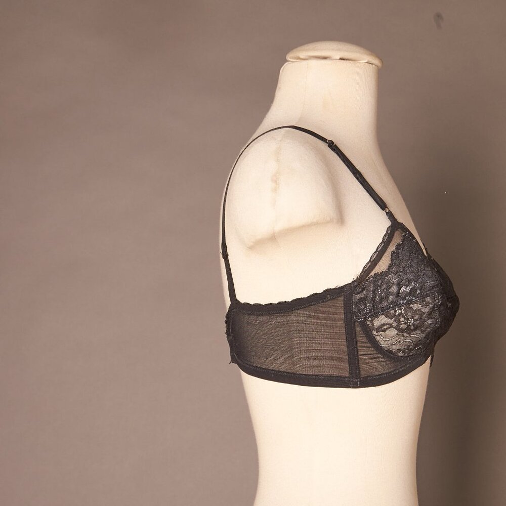 1950s Vintage Hollywood Vassarette 32b Bra Blue And B… - Gem